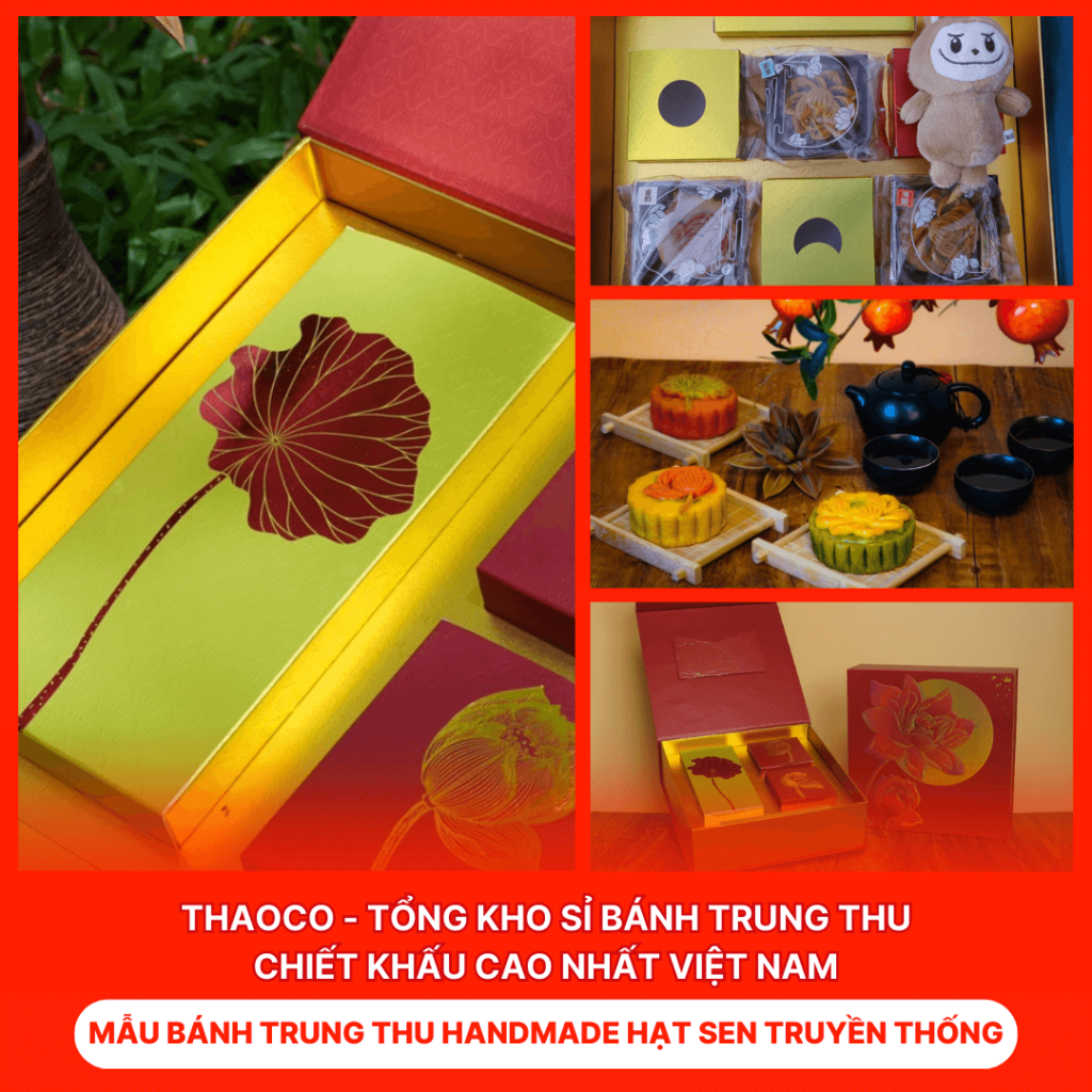 Bánh Trung Thu Handmade Hạt Sen Truyền Thống
