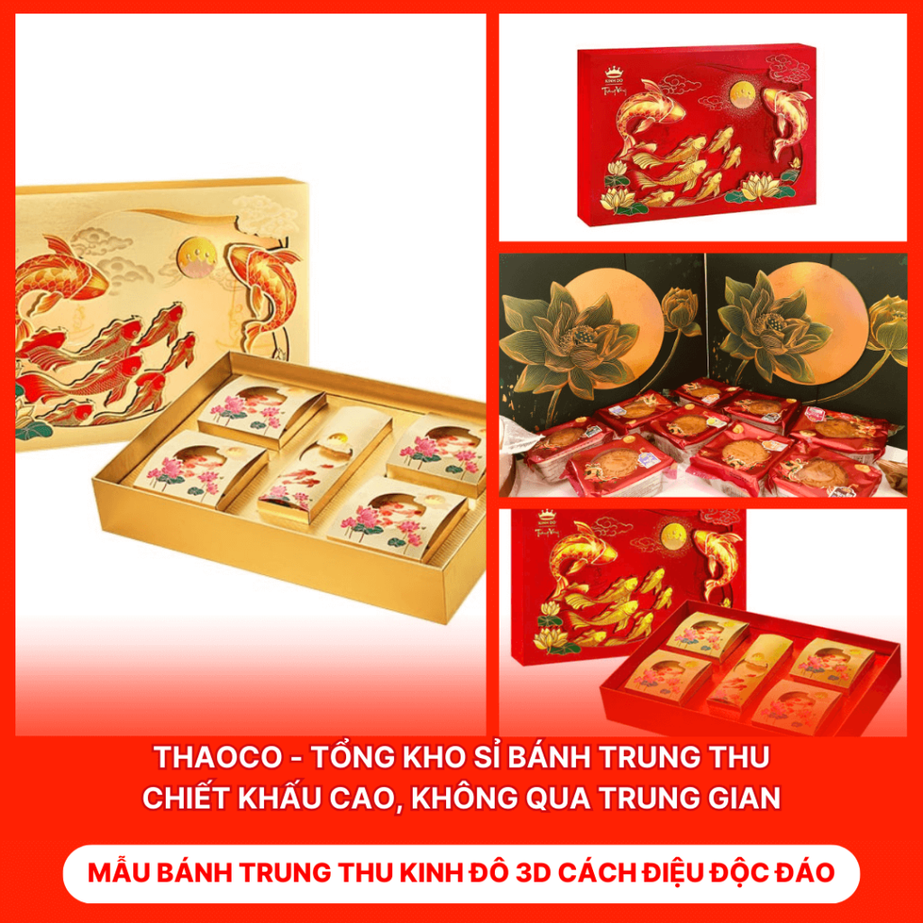 Bánh Trung Thu Kinh Đô 3D Cách Điệu Độc Đáo